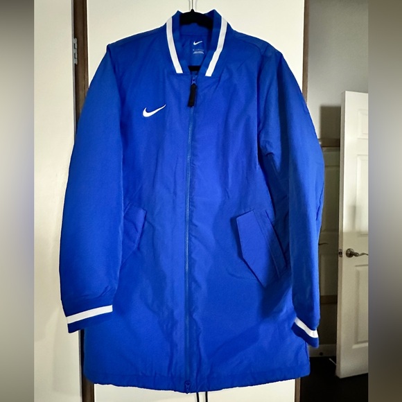 Nike | Jackets & Coats | Unisex Nike Royal Blue Swim Parkjacket With ...